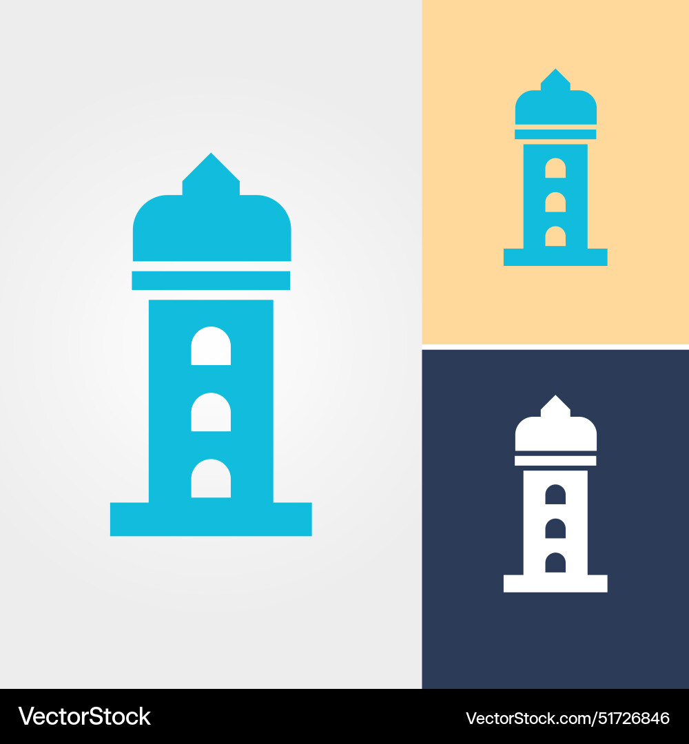 House light logo design Royalty Free Vector Image