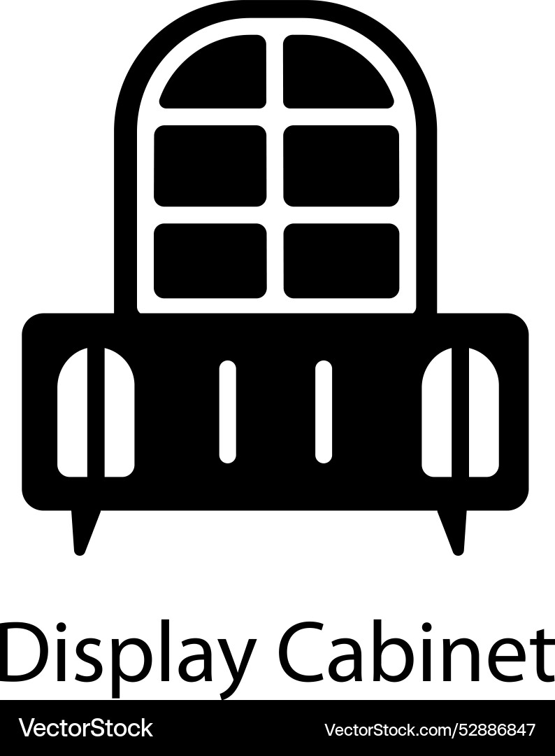Display cabinet Royalty Free Vector Image - VectorStock