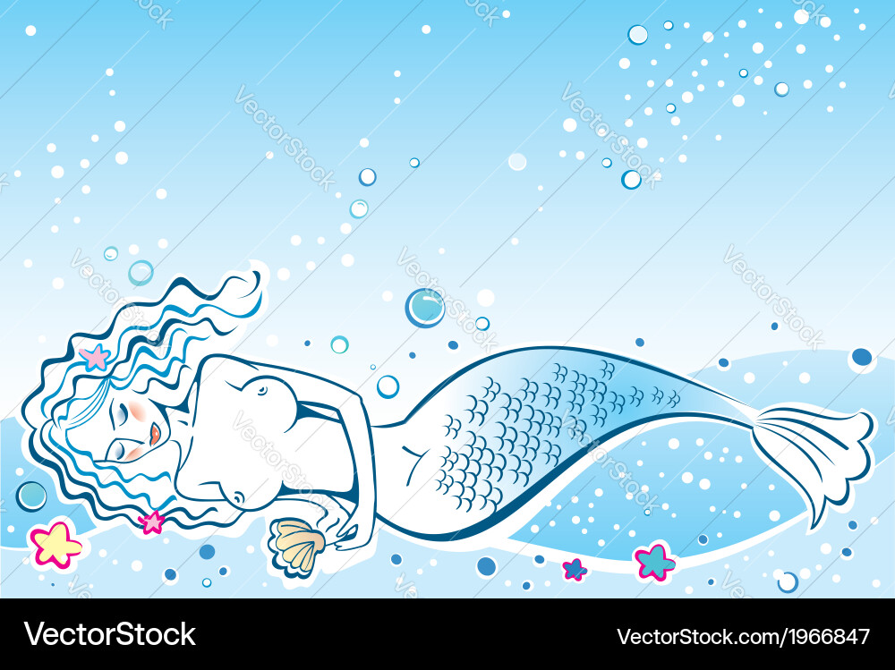 Mermaid Royalty Free Vector Image - VectorStock