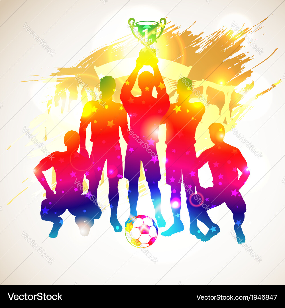Soccer players Royalty Free Vector Image - VectorStock