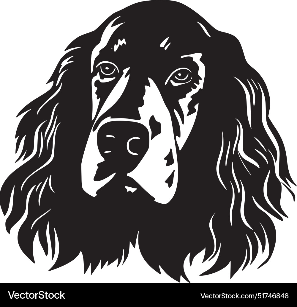 Cocker spaniel - minimalist and simple silhouette Vector Image