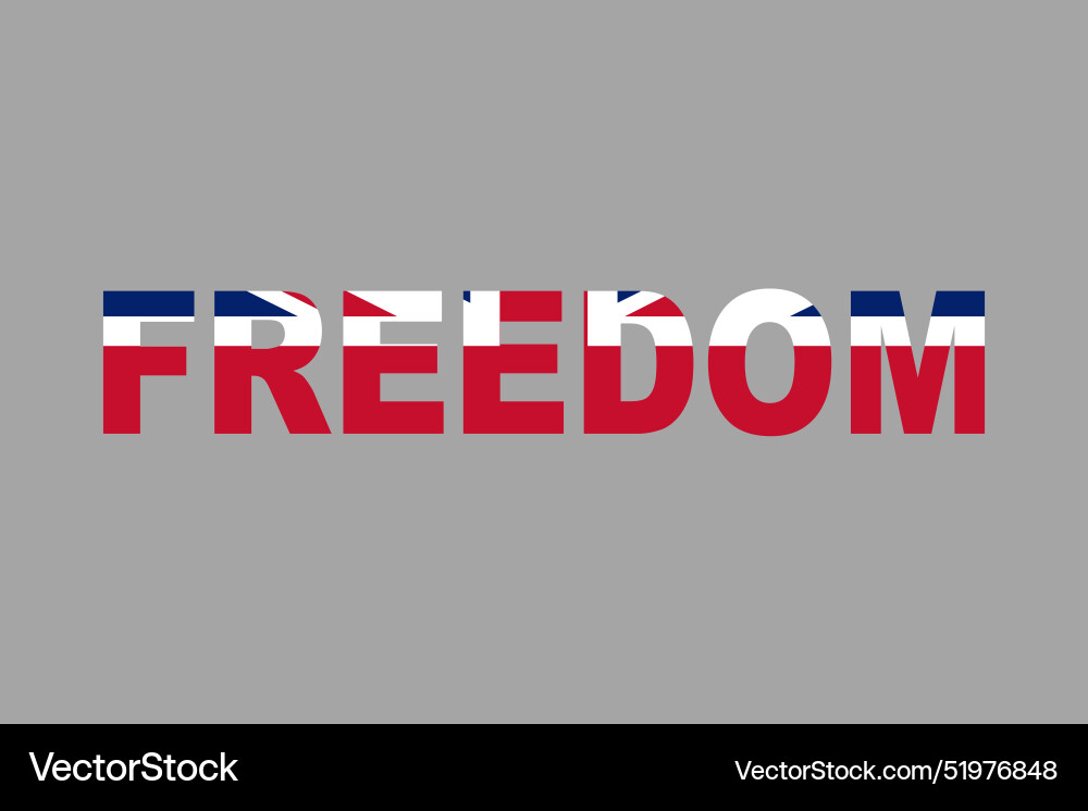 Freedom word Royalty Free Vector Image - VectorStock