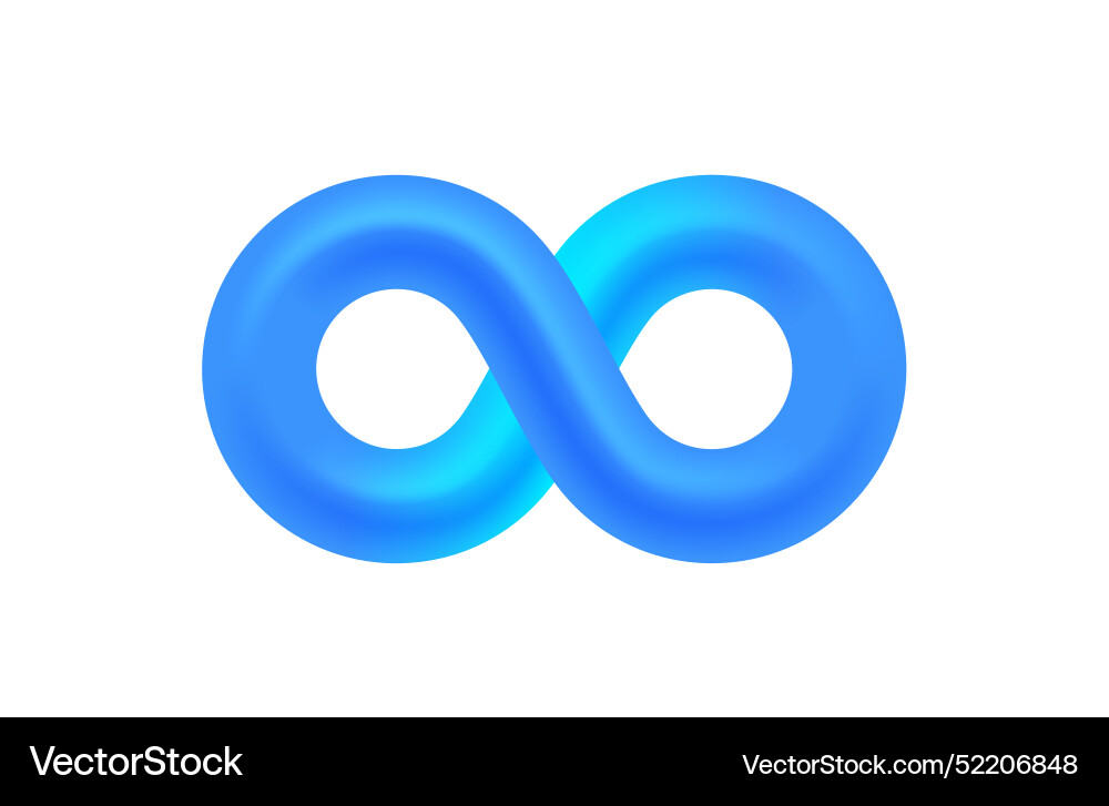 Infinity color icon sign element graphic Vector Image