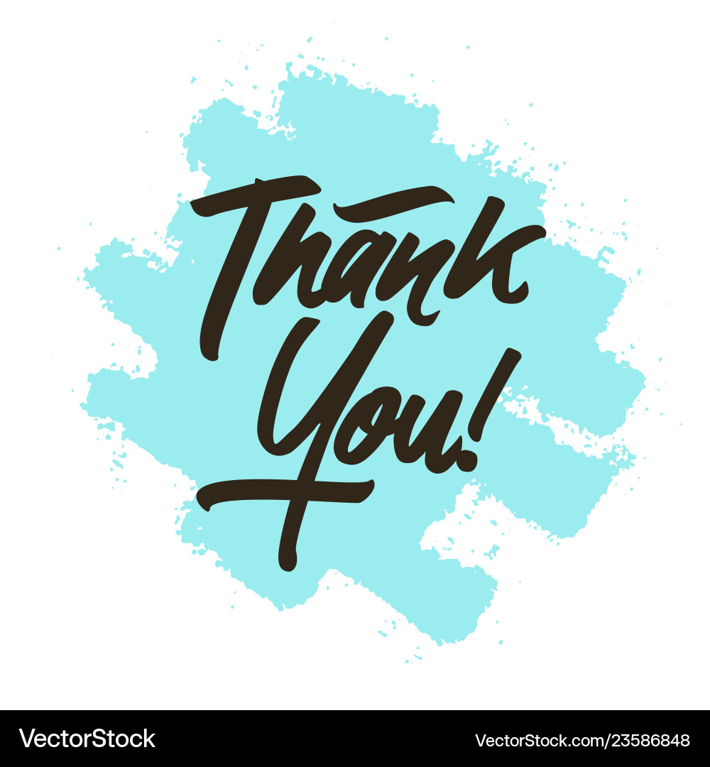 Thank you Royalty Free Vector Image - VectorStock