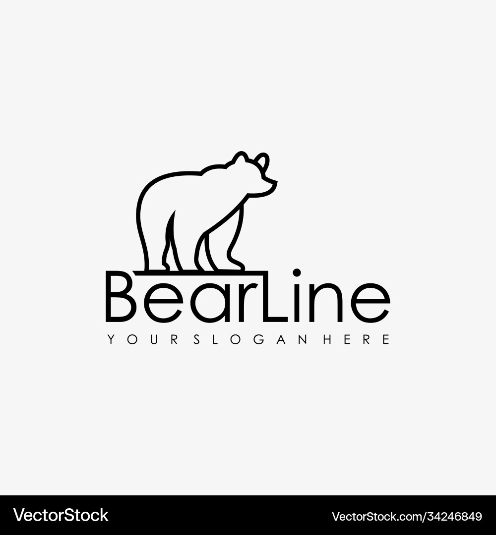 Bear logo Royalty Free Vector Image - VectorStock
