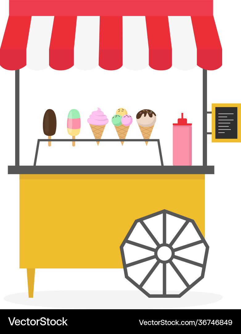 Cartoon Eiswagen