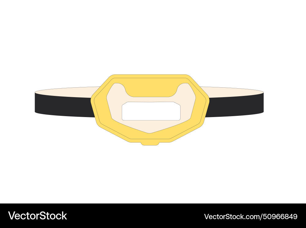 Headlamp isolated on white background flashlight Vector Image