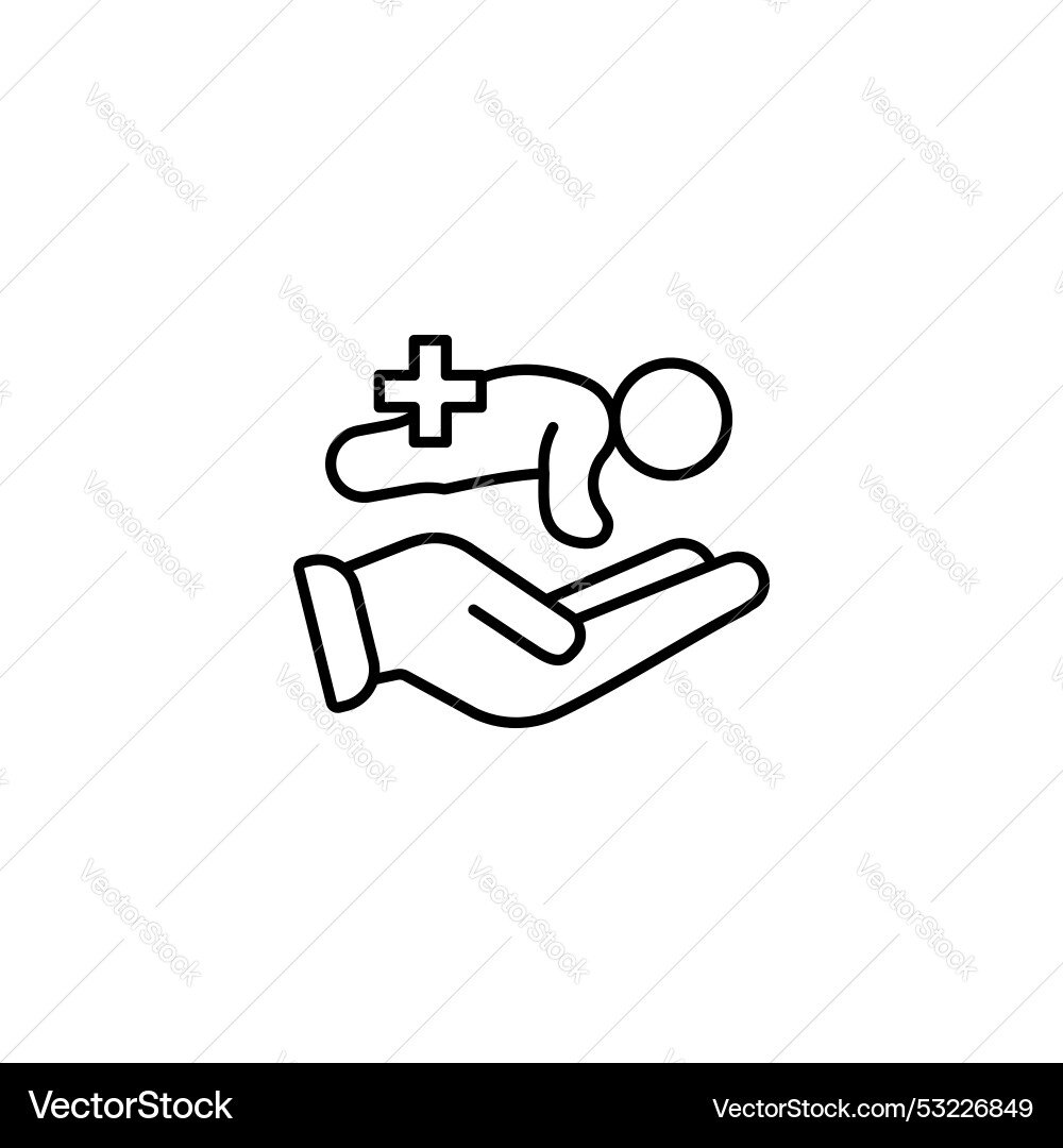 Neonatologist icon set neonatal pediatric icu Vector Image