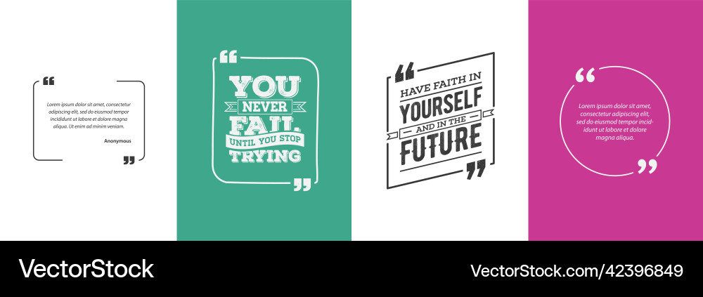 Remark quote template bubble set Royalty Free Vector Image