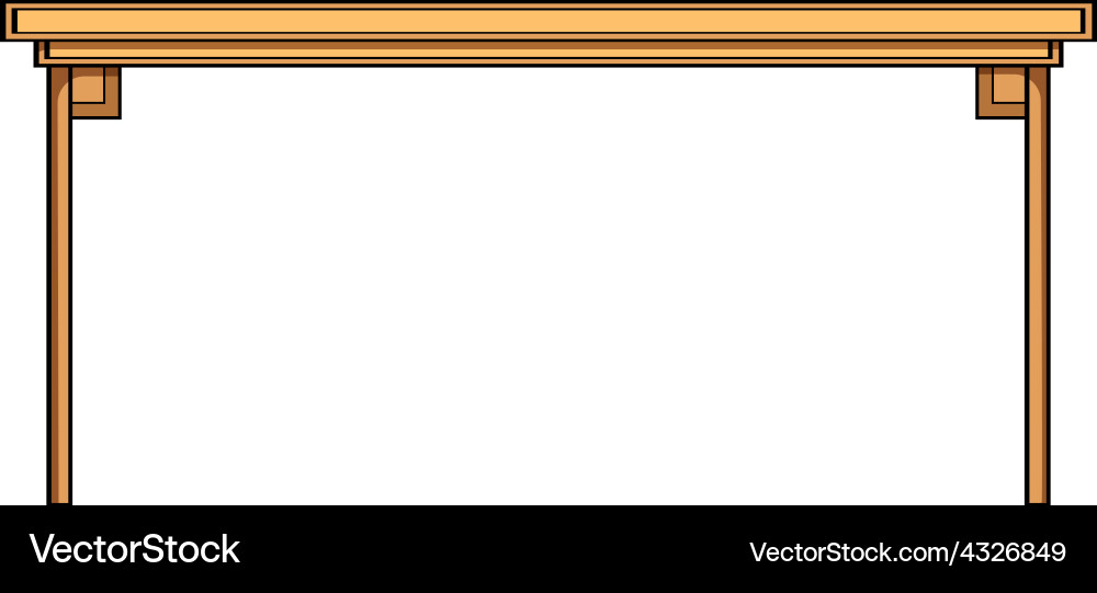 Wooden table Royalty Free Vector Image - VectorStock