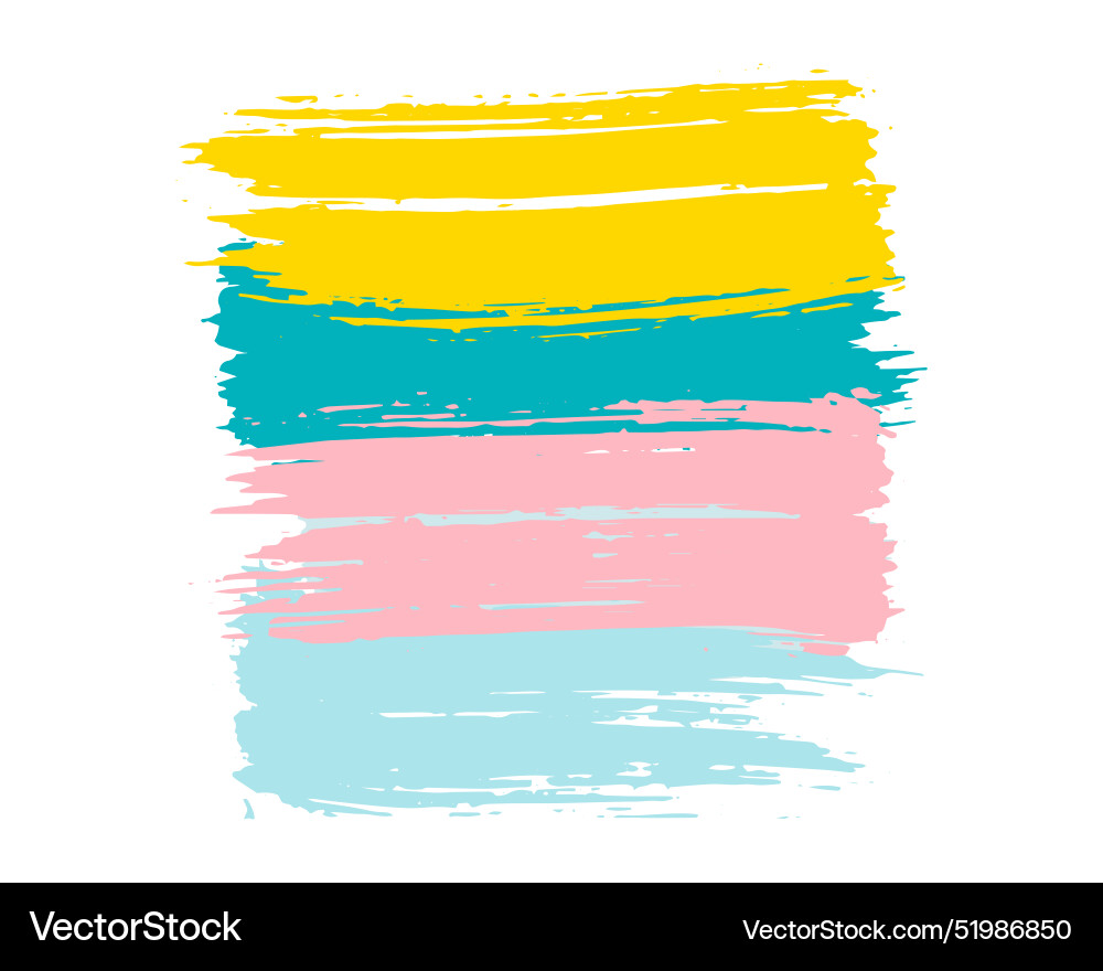 Art frame with brush paint stroke Royalty Free Vector Image