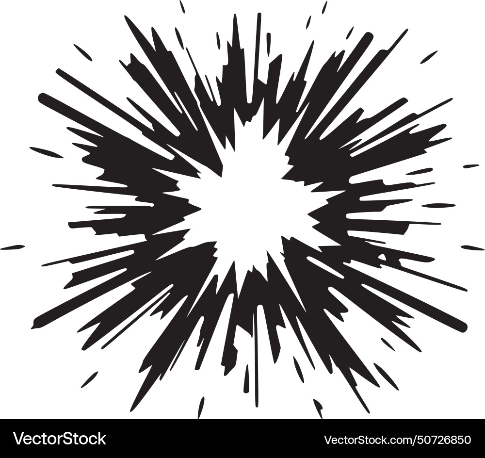 Explosion - high quality logo ideal for t-shirt Vector Image