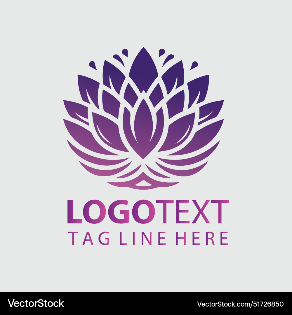 Lotus logo Royalty Free Vector Image - VectorStock