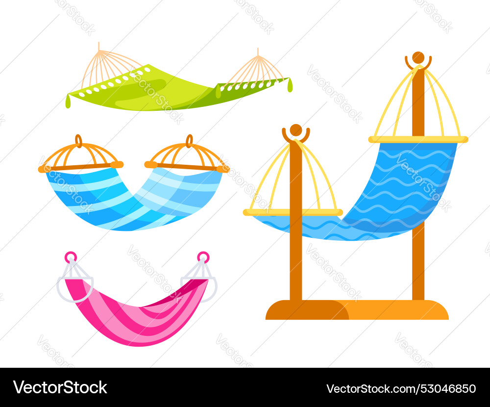 Relaxing equipment for summer rest representing Vector Image