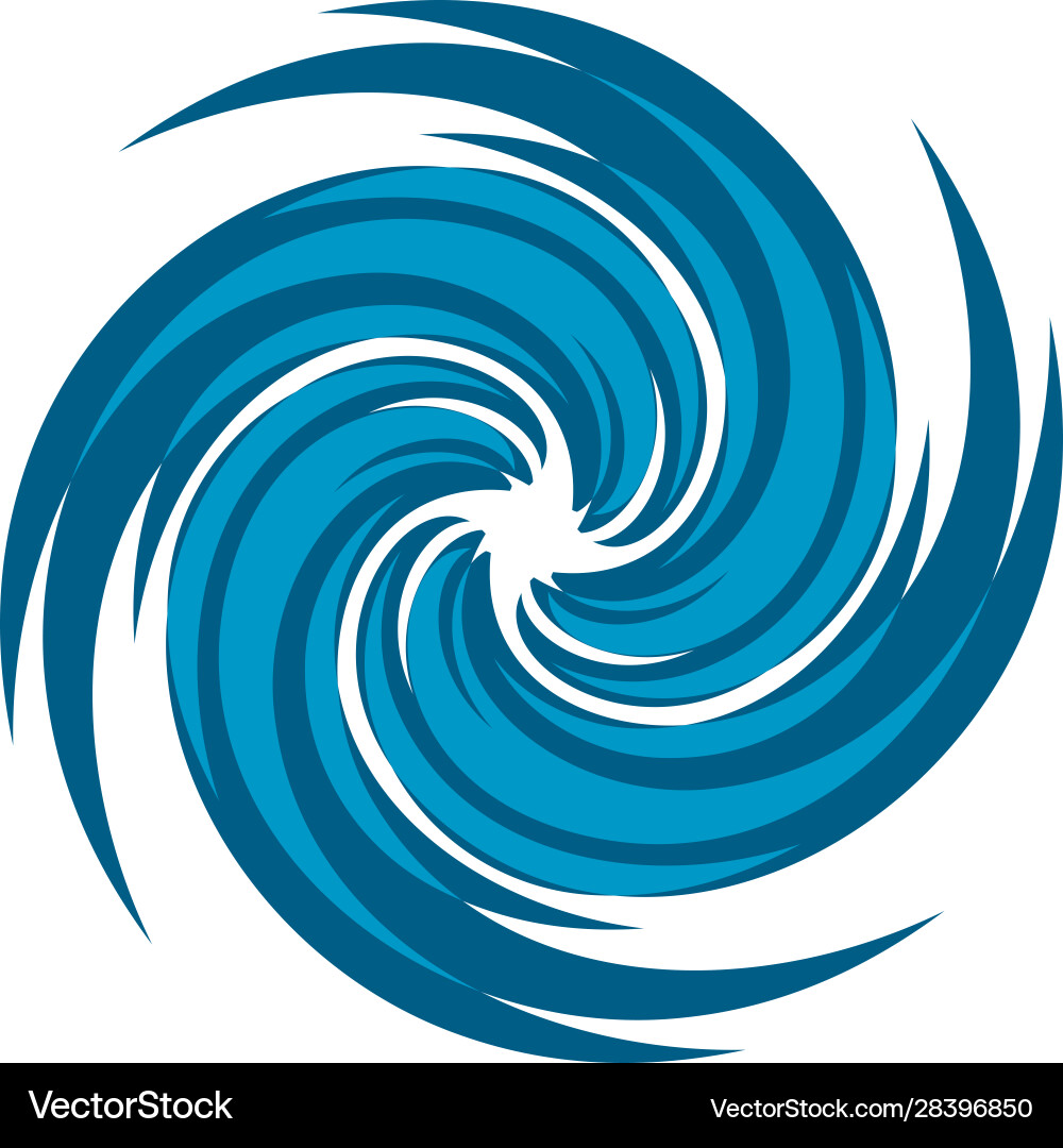 Stormy Whirlwind Logo Royalty Free Vector Image