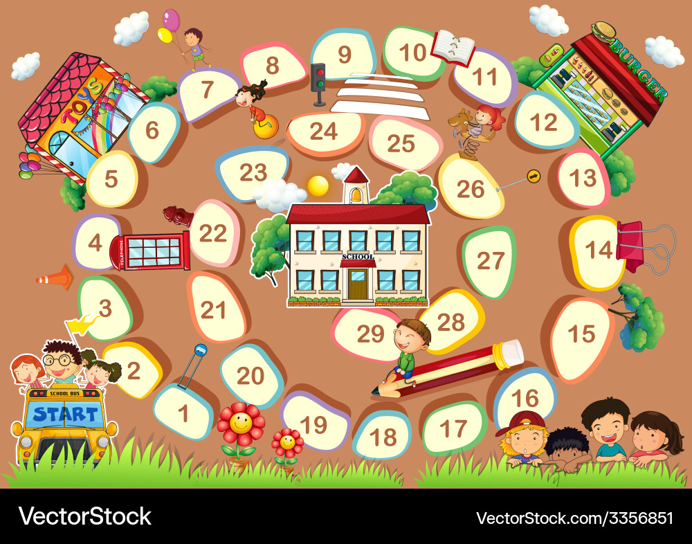 A board game Royalty Free Vector Image - VectorStock