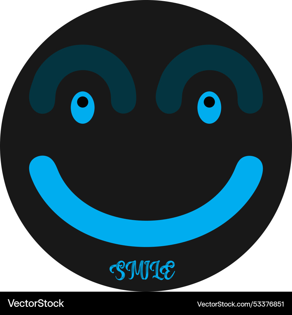 Smile style art Royalty Free Vector Image - VectorStock
