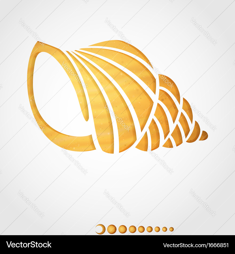 Summer background seashell Royalty Free Vector Image