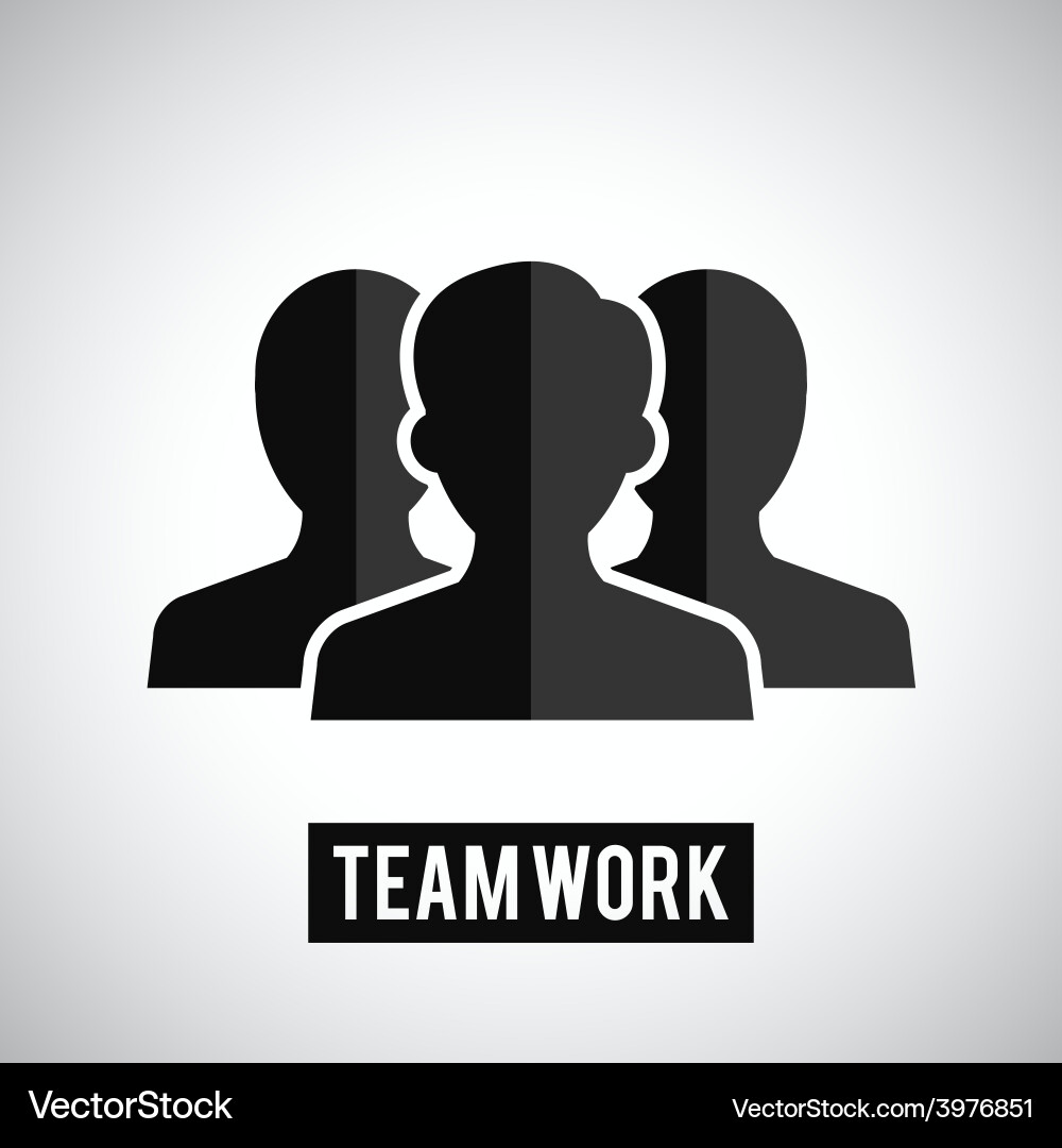 Team work icon Royalty Free Vector Image - VectorStock