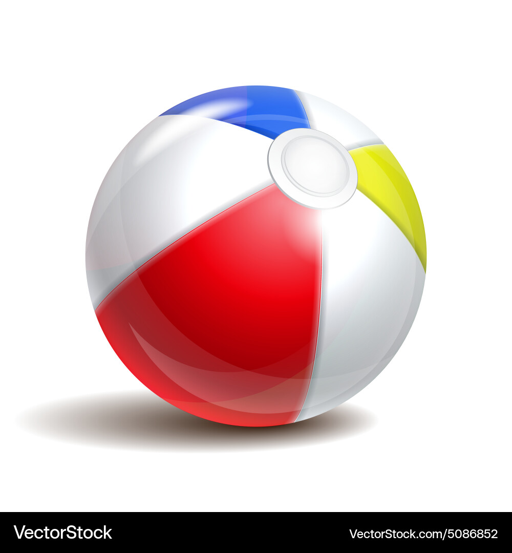 Beach ball Royalty Free Vector Image - VectorStock