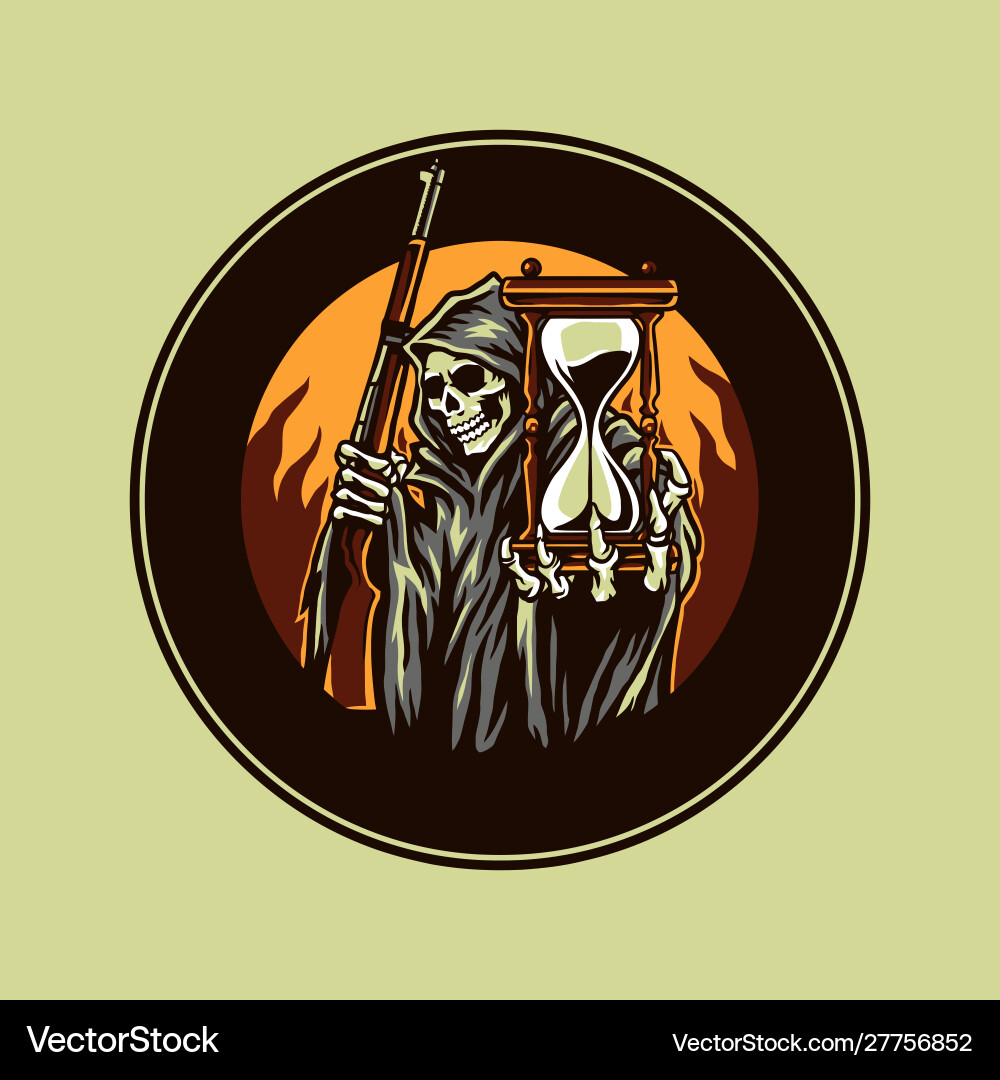 Grim Reaper Sickle Royalty Free Vector Image - VectorStock