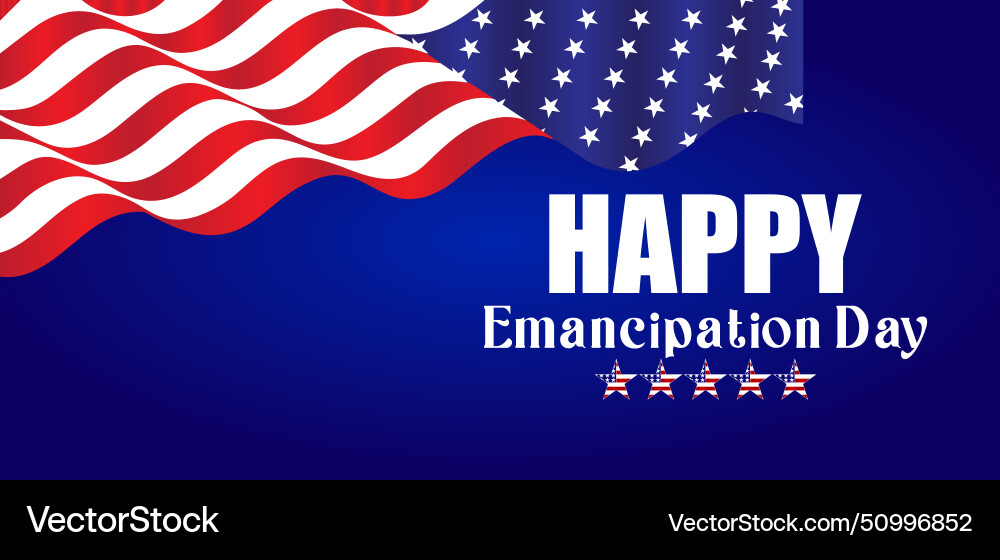 Helix emancipation day amazing text design Vector Image