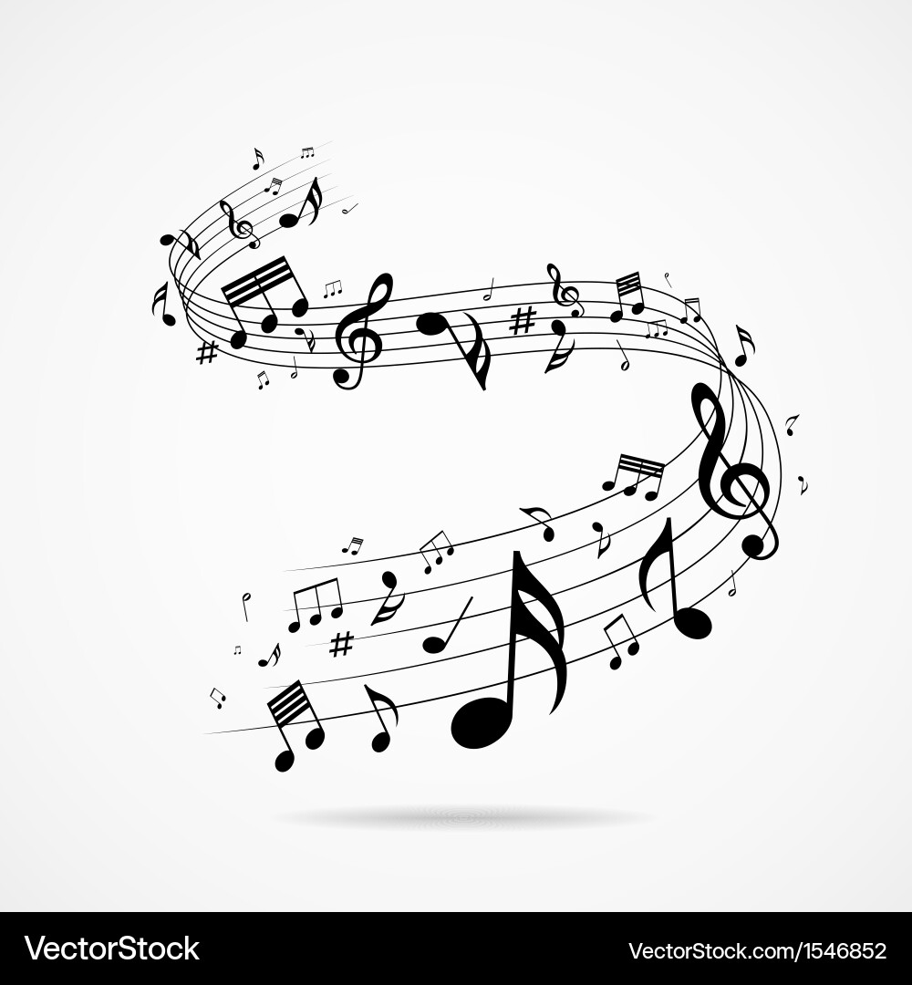 Musical notes design background Royalty Free Vector Image