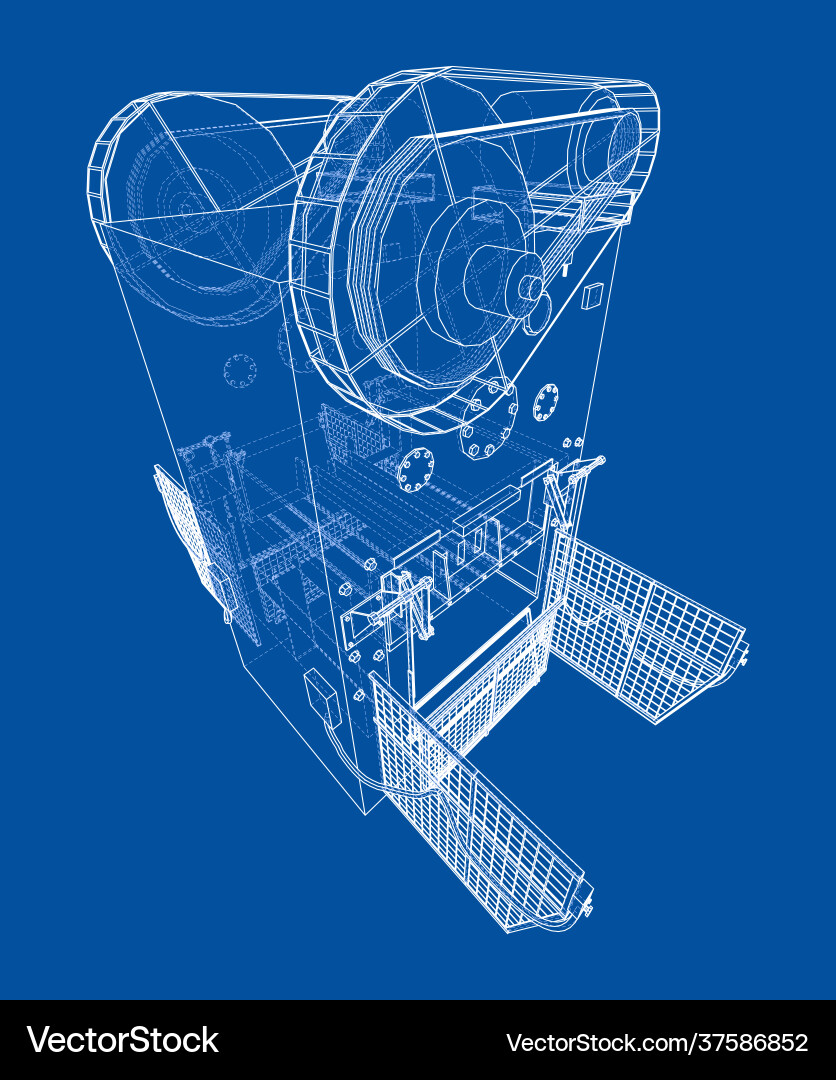 Powerful press Royalty Free Vector Image - VectorStock
