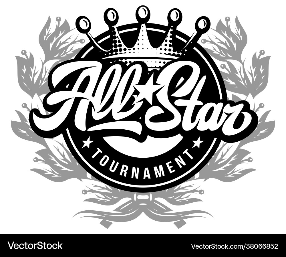 Template with calligraphic inscription crown Vector Image