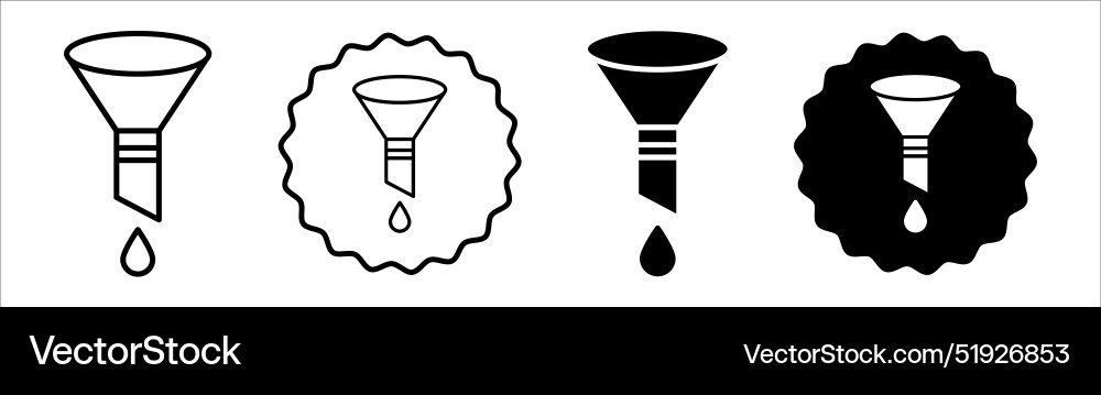 Extraction icon symbol set collection Royalty Free Vector