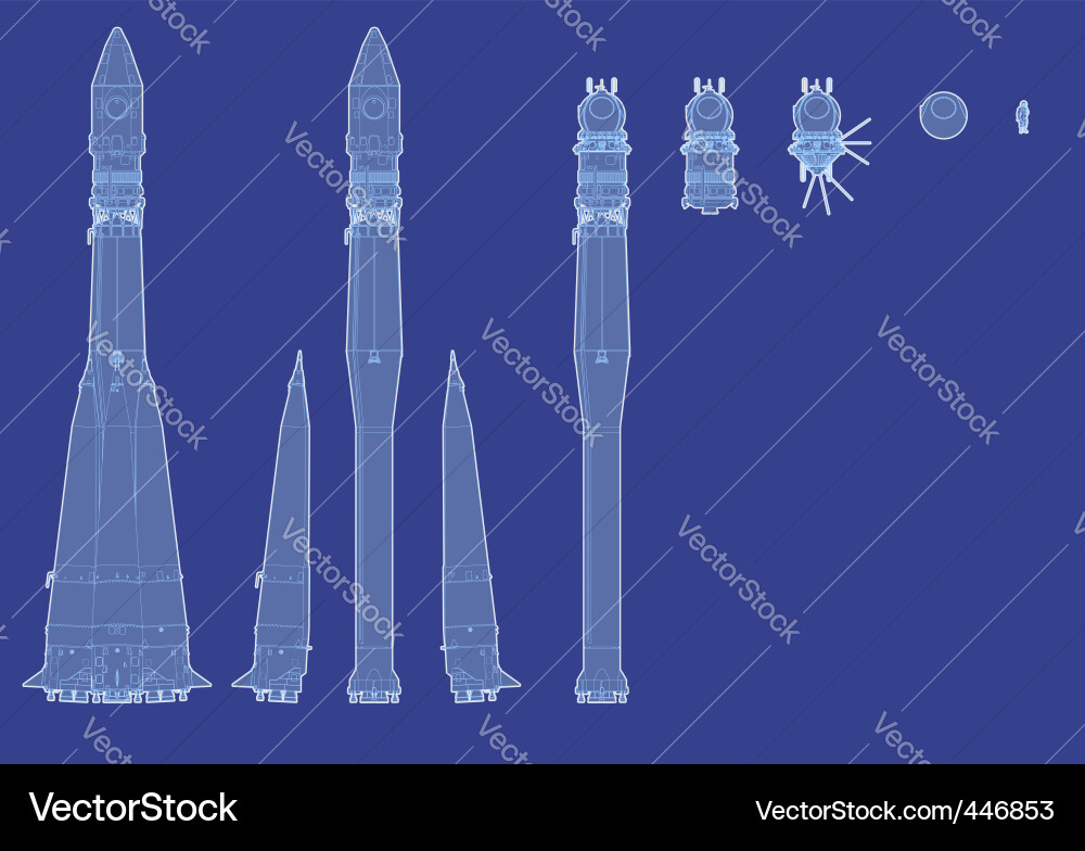 Space rocket Royalty Free Vector Image - VectorStock