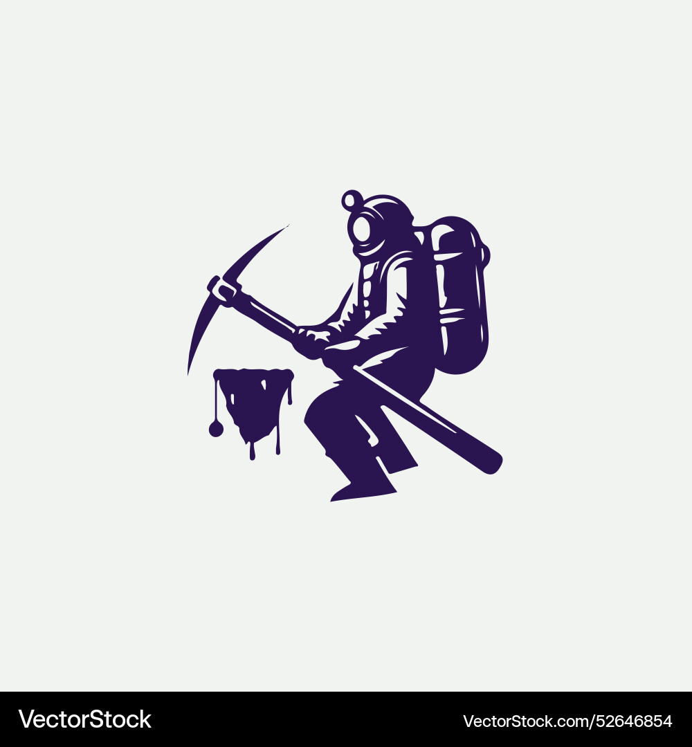 Caving logo Royalty Free Vector Image - VectorStock