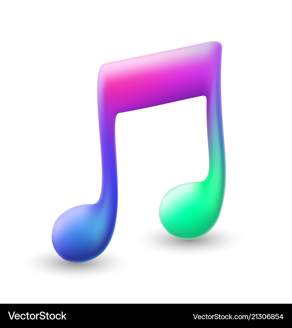 Colorful Musical Notes Royalty Free Vector Image