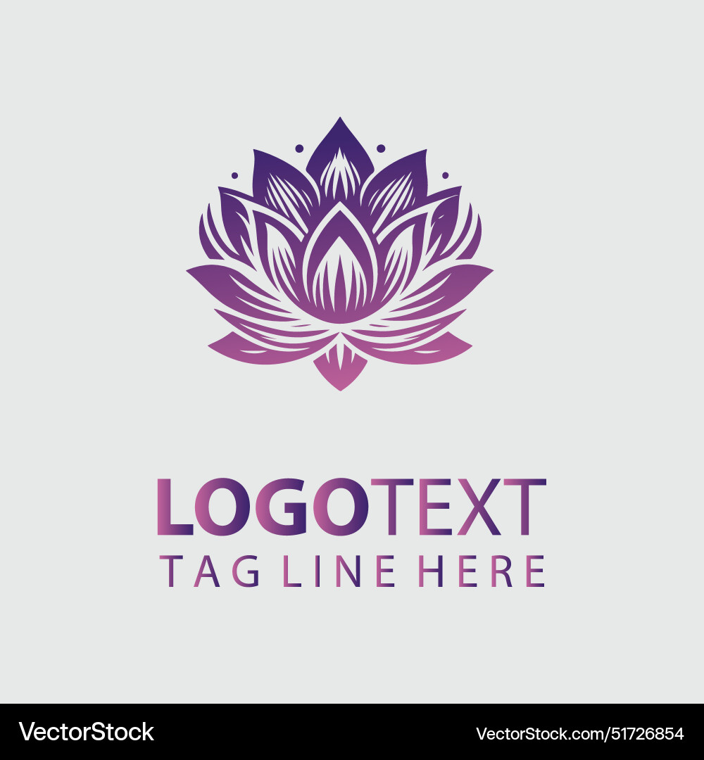 Lotus logo Royalty Free Vector Image - VectorStock