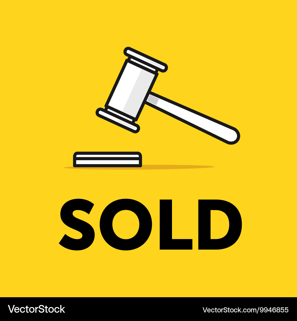 Auction Hammer Icon Royalty Free Vector Image - VectorStock
