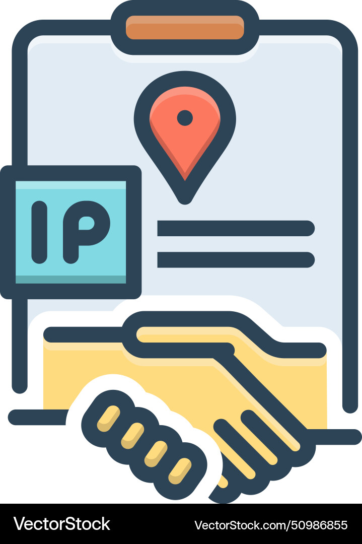 Ip agreement Royalty Free Vector Image - VectorStock