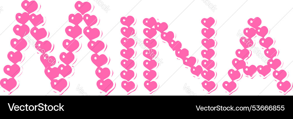 Mina Royalty Free Vector Image - VectorStock