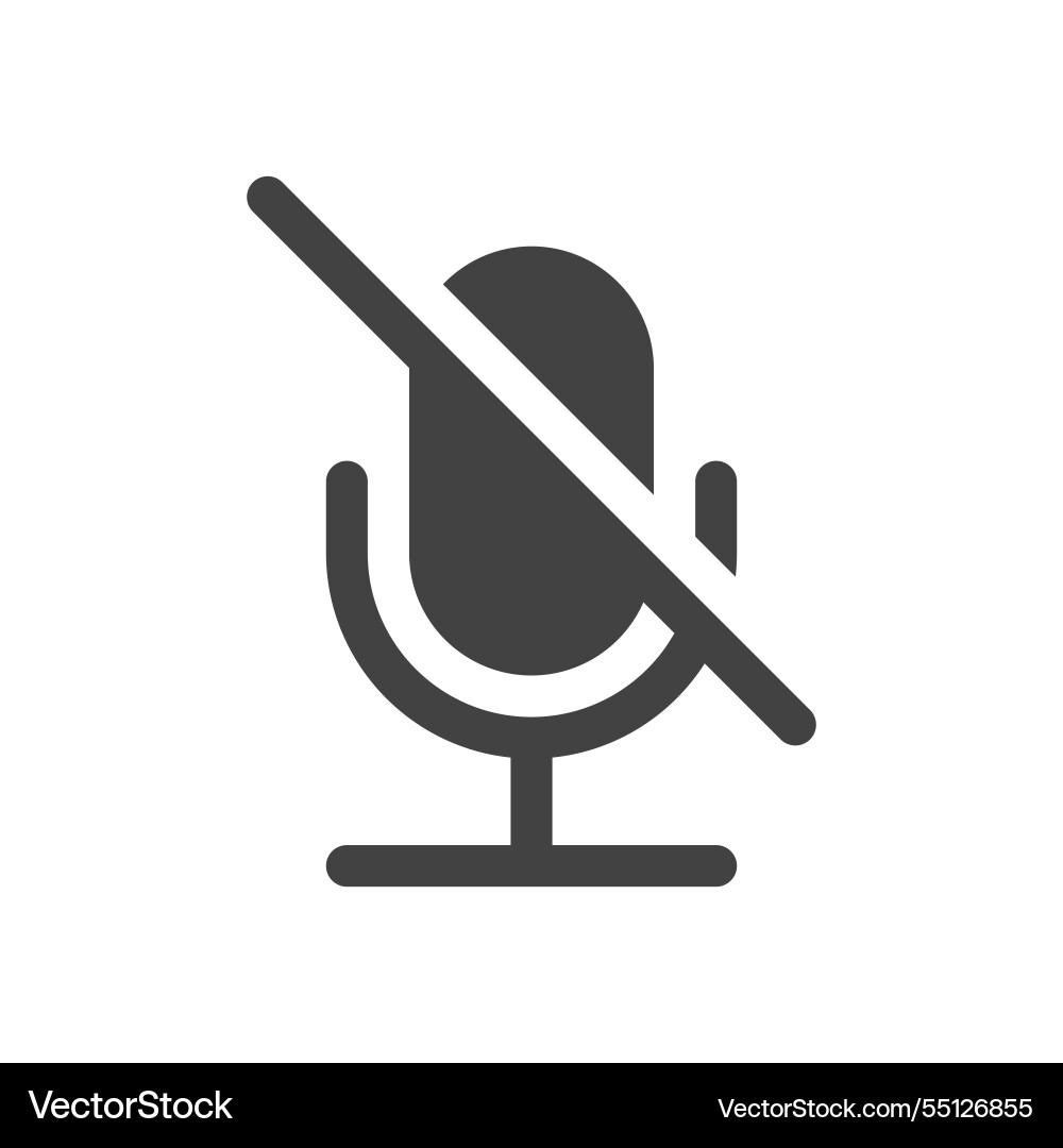 Mute audio icon app flat Royalty Free Vector Image