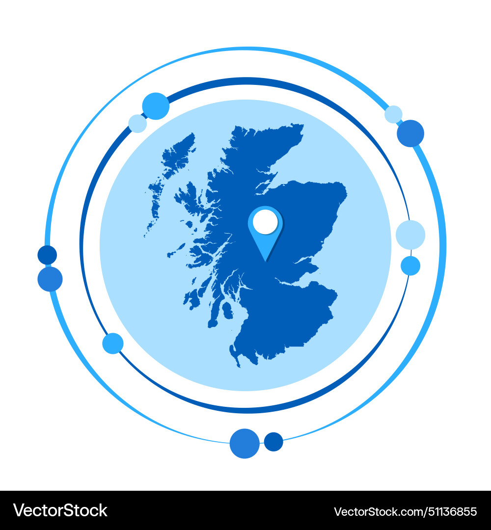 Scotland pin icon Royalty Free Vector Image - VectorStock