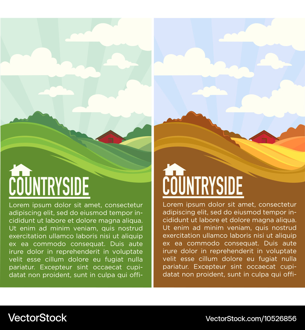 Countryside Royalty Free Vector Image - VectorStock