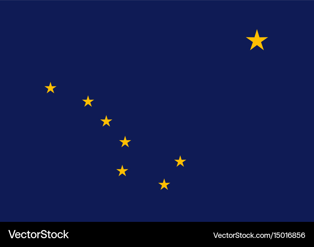 Flag of alaska Royalty Free Vector Image - VectorStock