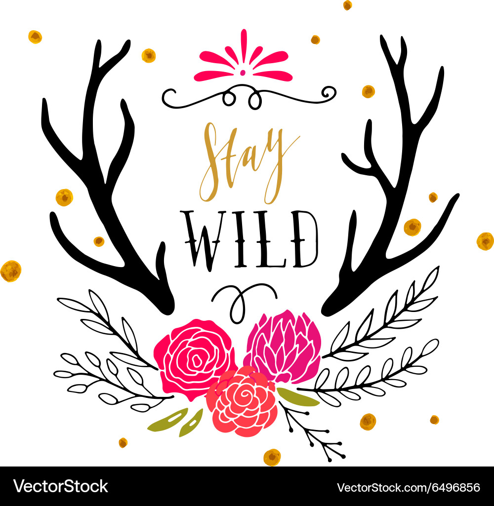 Hand drawn poster Royalty Free Vector Image - VectorStock