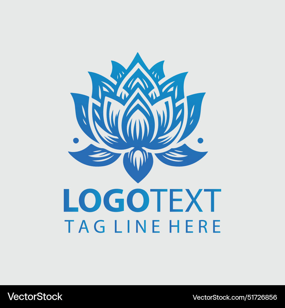 Lotus logo Royalty Free Vector Image - VectorStock