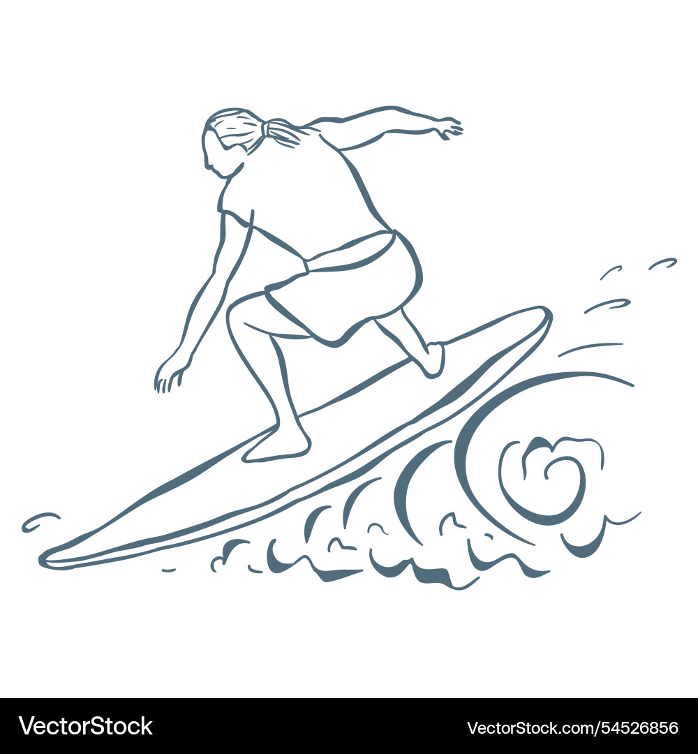 Surfer graphic Royalty Free Vector Image - VectorStock