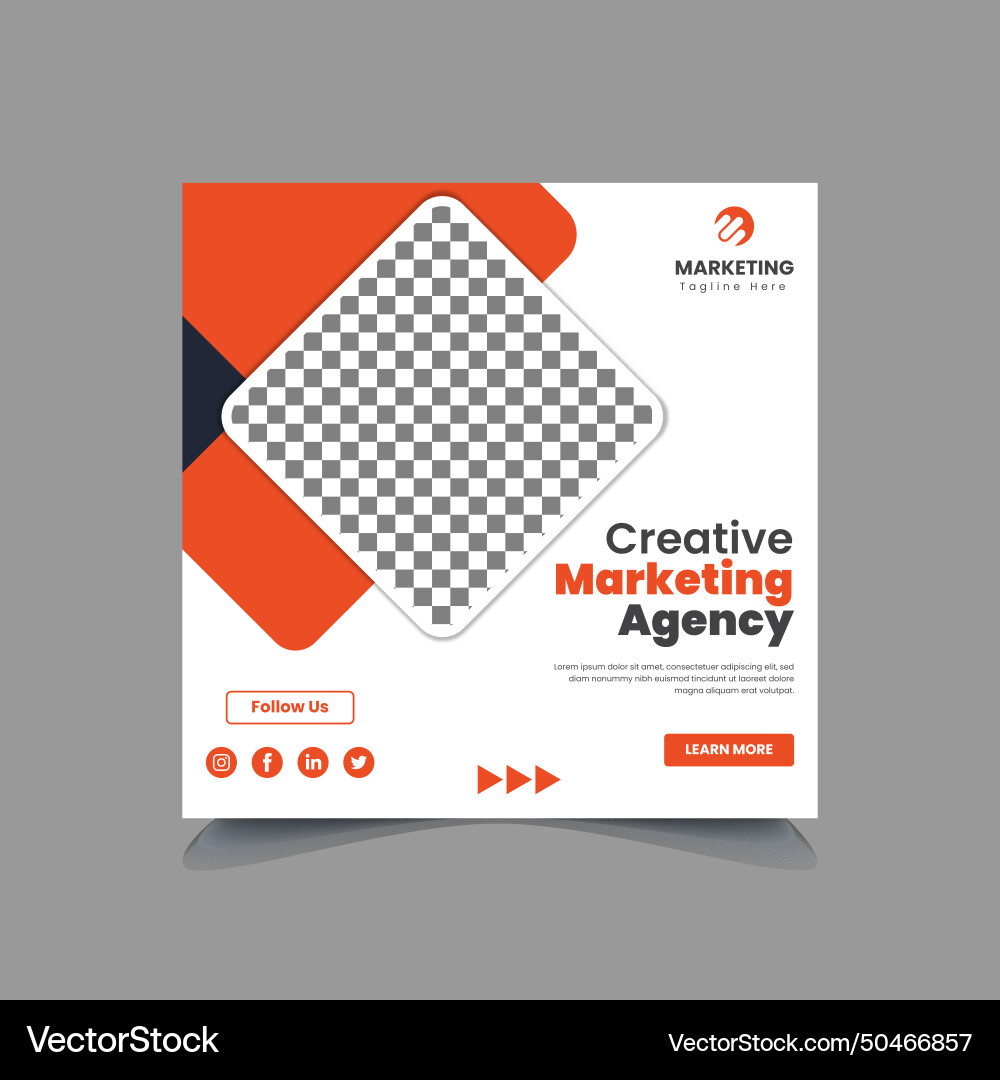 Creative marketing social media post banner design