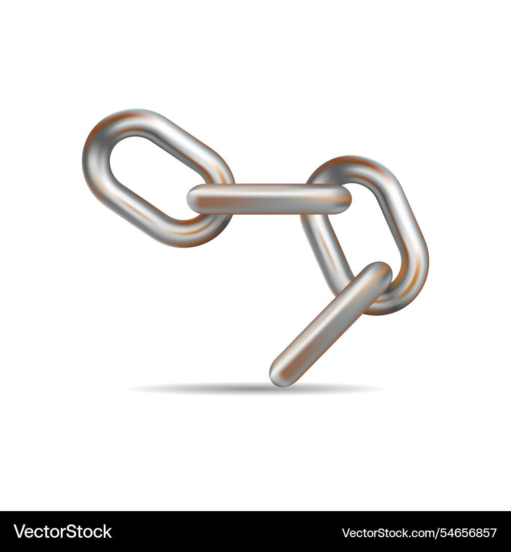 Rusty metalic chain eps 10 Royalty Free Vector Image