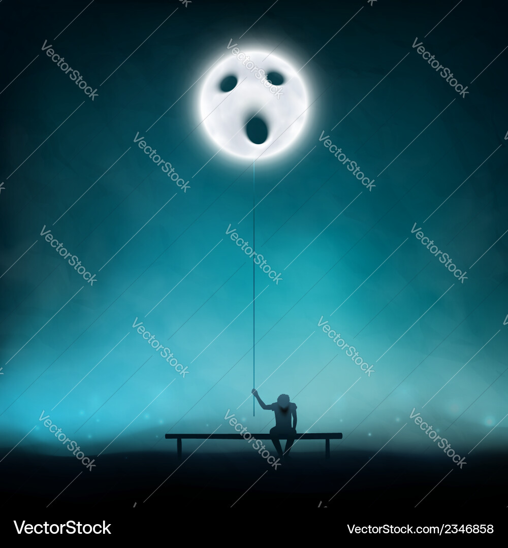 Deep depression Royalty Free Vector Image - VectorStock