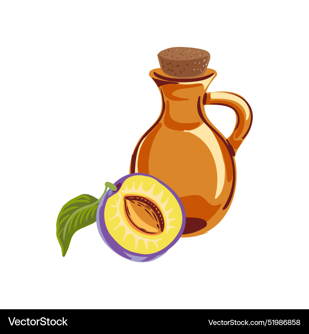 Drawing essential oil bottle Royalty Free Vector Image
