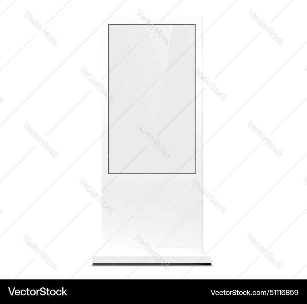 Advertise or information stand display mockup Vector Image