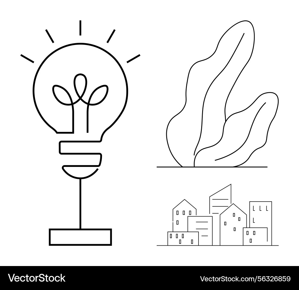 Sustainable Living & Eco Innovation Royalty Free Vector